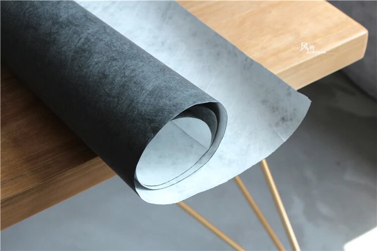 Жесткая бумажная ткань Dupont Tyvek, водонепроницаемая одноразовая сумка для рюкзака «сделай сам», прочная пленка, художественный декор, пальто, одежда, дизайнерская ткань Серый, length 50cm, Light Black