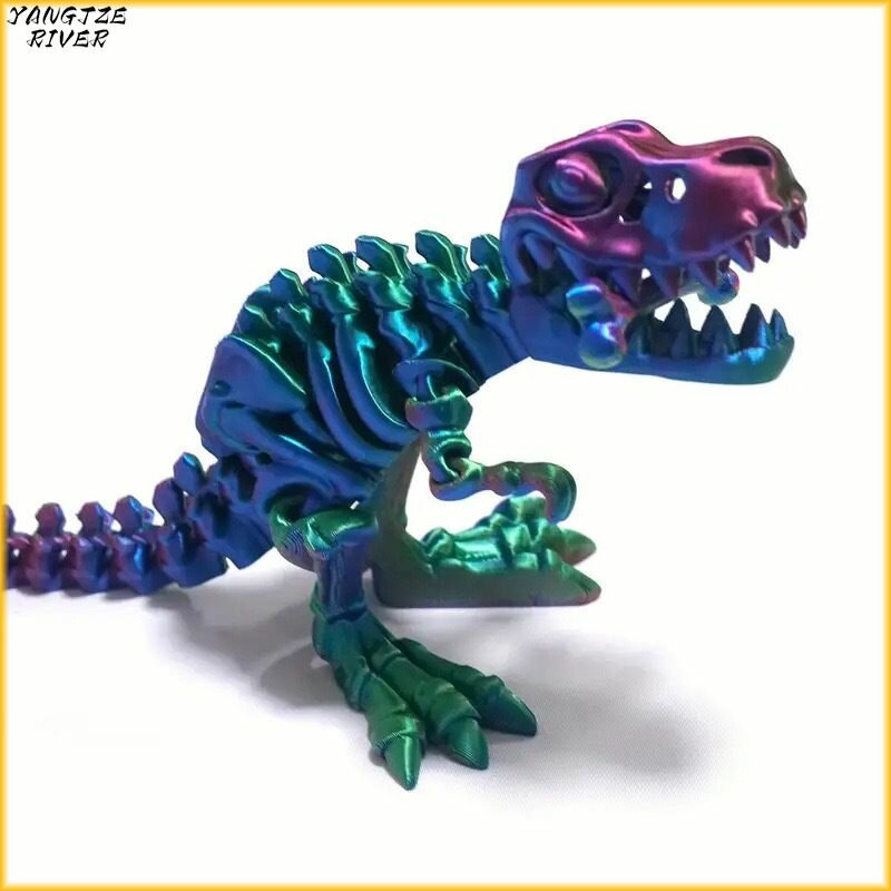 3D игрушки из эко-пластика, Офисная модель, Подвижная устойчивая к давлению игрушка динозавр