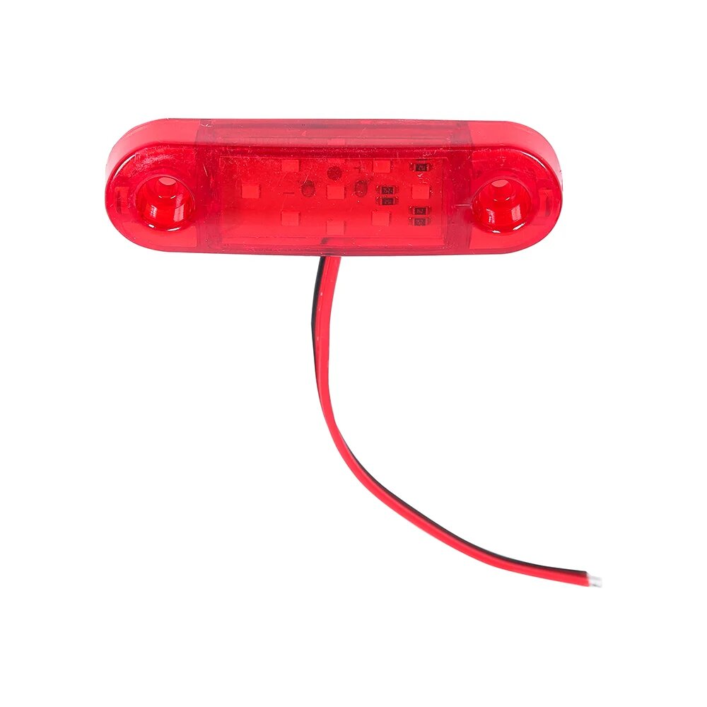Фонарь габаритный Крал 9-ти диодный 4364 LED (красный) короткий 12-24V не мигающий (4 шт.), красный