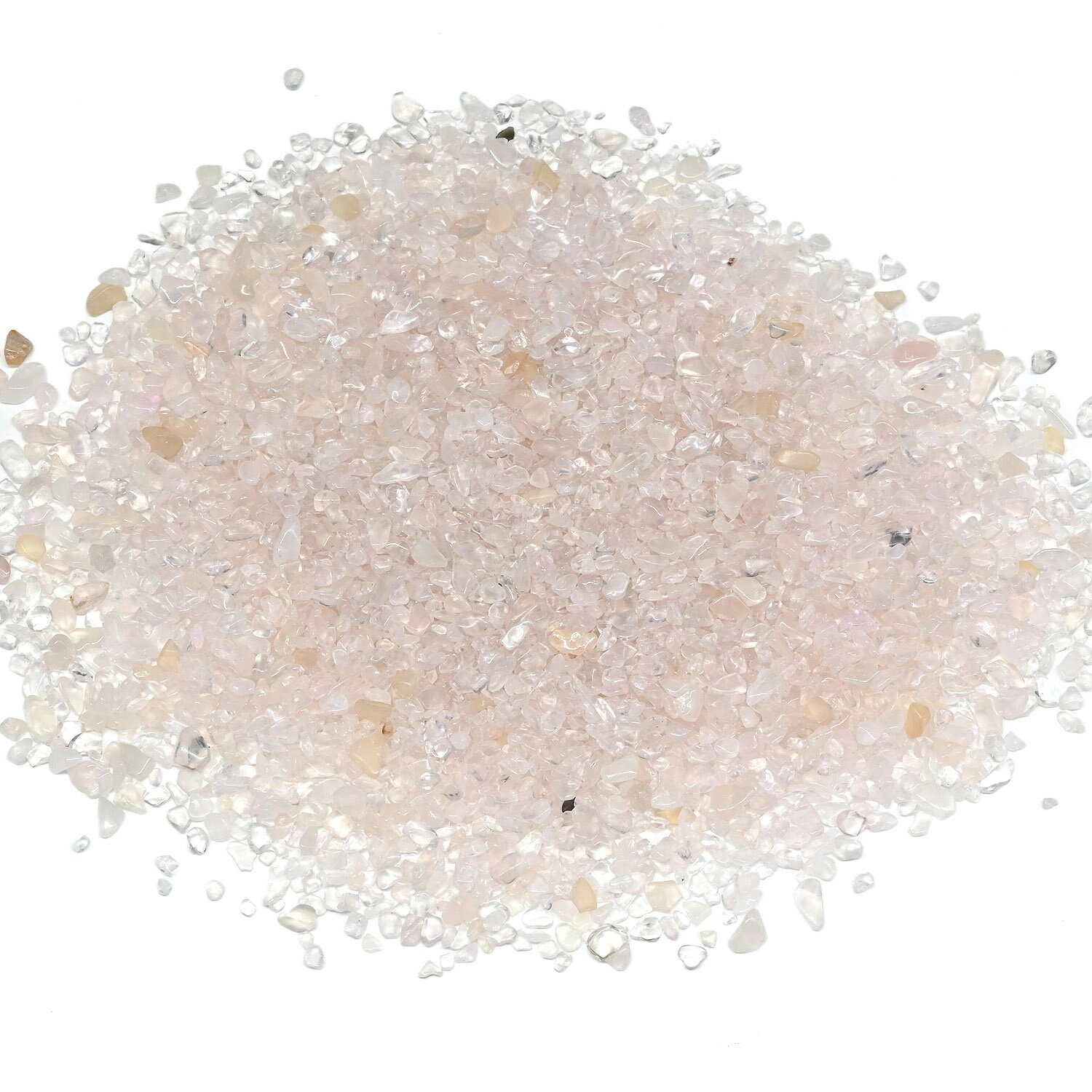 Розовый кварц галтовка фракция 3-5мм, упаковка 100г .