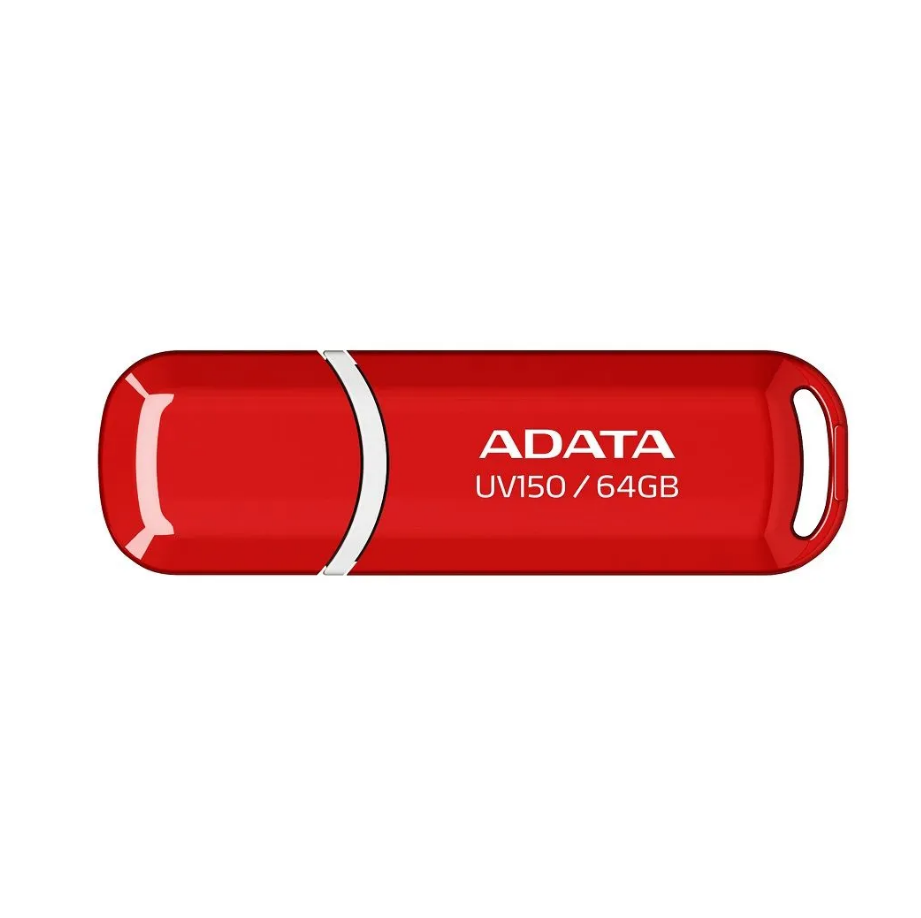 Флеш-накопитель ADATA UV150 AUV150-64G-RRD, красный, 64ГБ, USB 3.0
