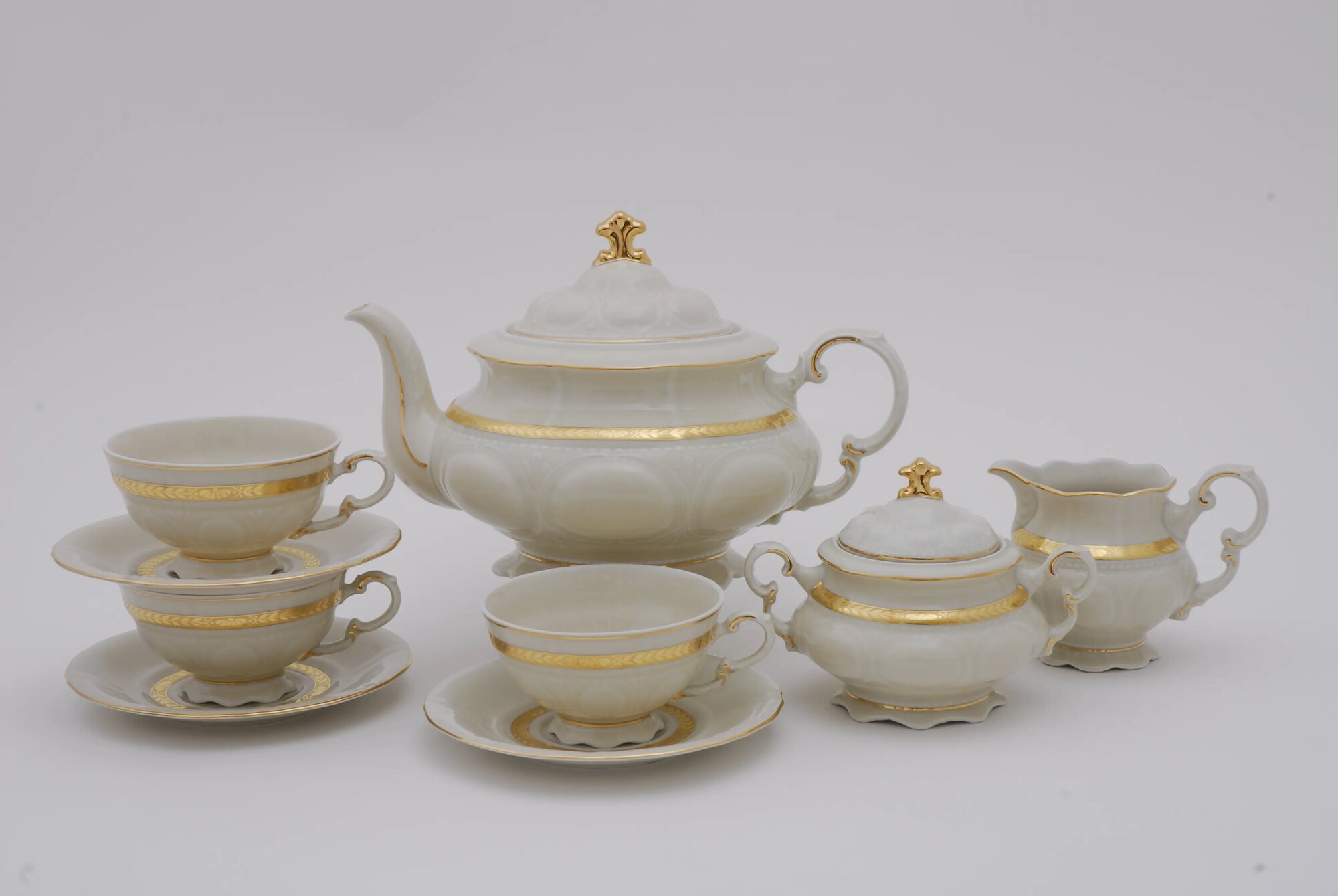 Чайный сервиз Соната Слоновая кость 15 предметов Чехия 07560725-1239