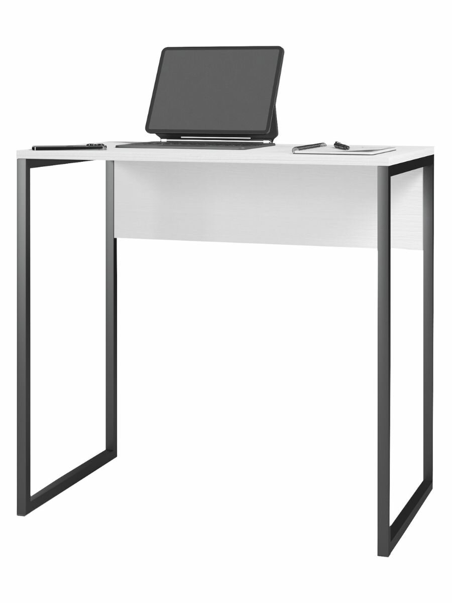 Стол письменный Soma СПМ-5-METAL, белый/черный, 45х73х75см