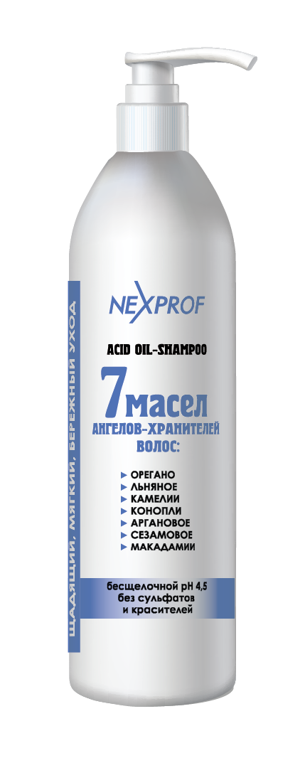 Nexxt Professional Craft Шампунь бесщелочной : 7 масел ) без сульфатов и красителей) 1000мл