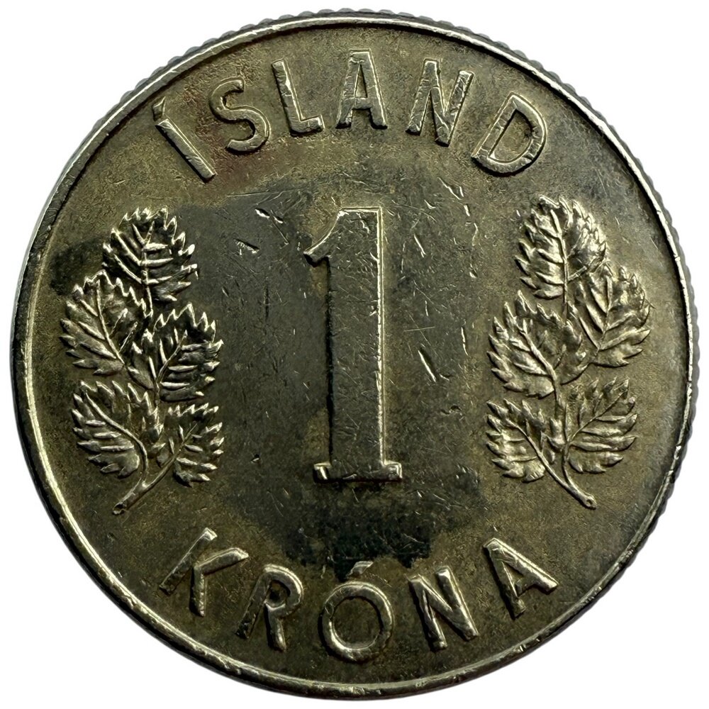 Исландия 1 крона 1973 г. (Оттава)