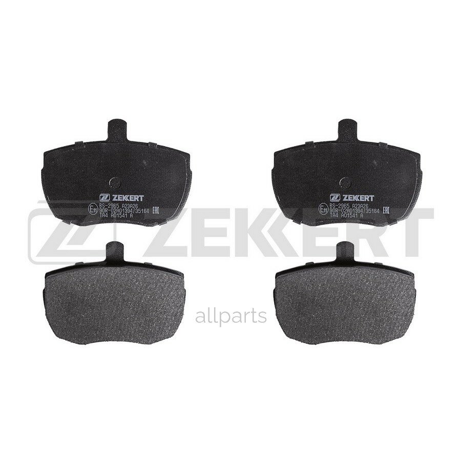 ZEKKERT BS-2965 Колодки торм. диск. передн. Ford Transit II-III 77- DAF 400-Serie 89- Land Rover Defender 90 90-