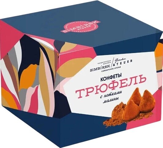 Шоколад Simbirsk atelier, Truffle with Raspberry flavor, 200 г