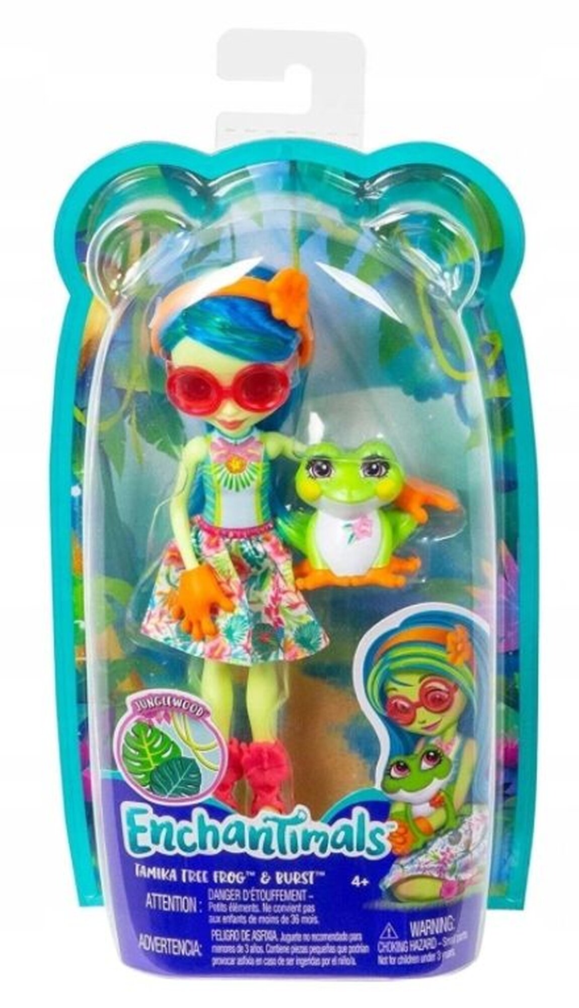 Кукла Enchantimals Mattel - Кукла Тамика Квакша с питомцем - Энчантималс GFN43