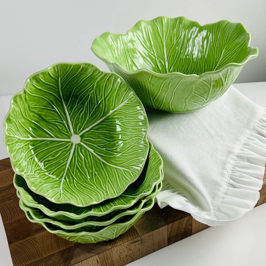 Набор из 5 салатников 27/19см капуста Фарфор 232-033 118-232-033