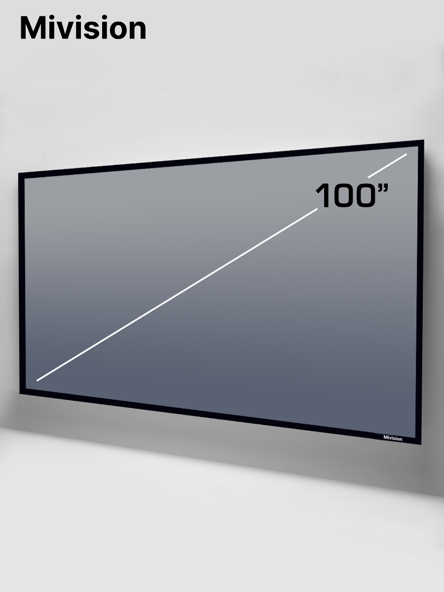 Mivision ALR T-Prism UST 100" 16:9 Экран настенный на раме для УКФ UST проекторов с яркостью от 1500 Ansi Lm