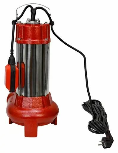 Насос фекальный BRAIT NDF-1300BS(1300Вт,270л/мин, погр.8м, напор10м, нерж, с ножом-измельчителем)19.5кг