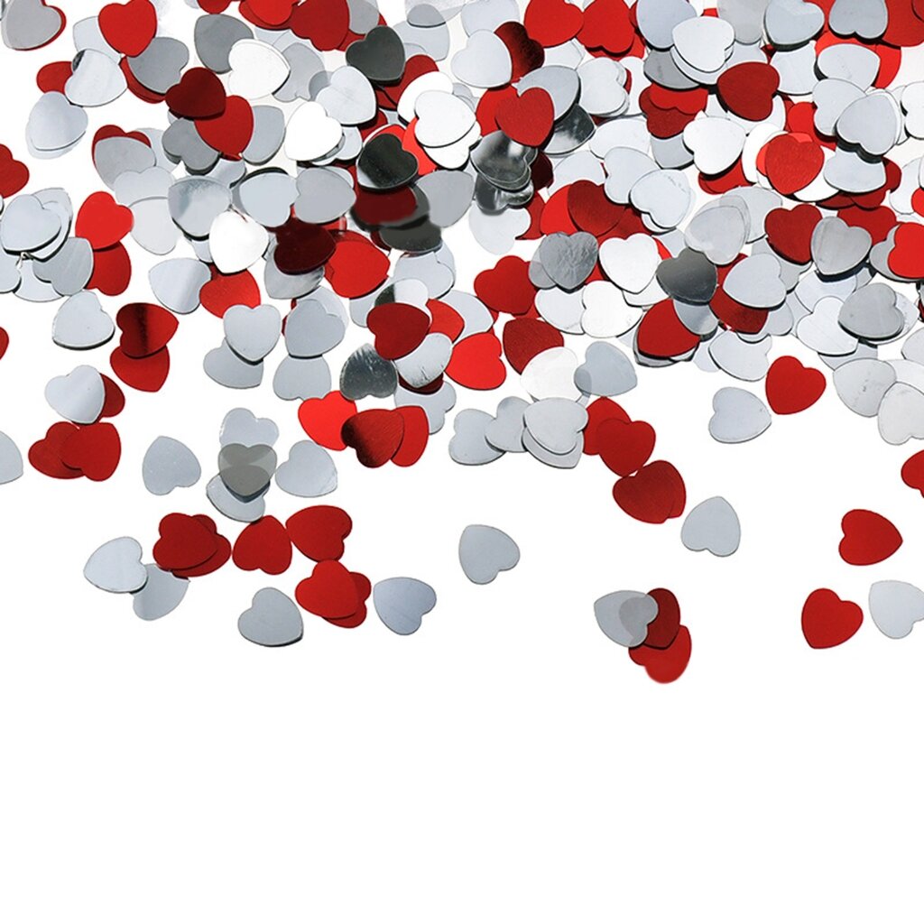 Пластиковые конфетти в форме сердца для украшения свадеб и дней рождения