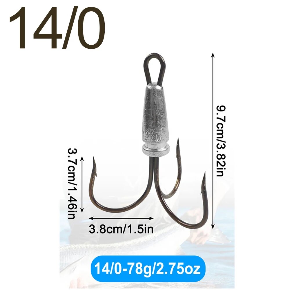 Easy catch зацепленные тройные крючки для ловли окуня 8/0-14/0 14l0 80g