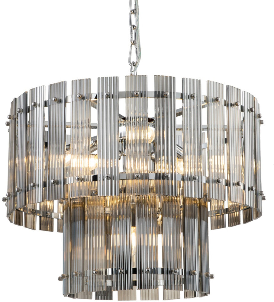 Подвесная люстра Ruby KG1112P-7 chrome/smoky DeLight Collection