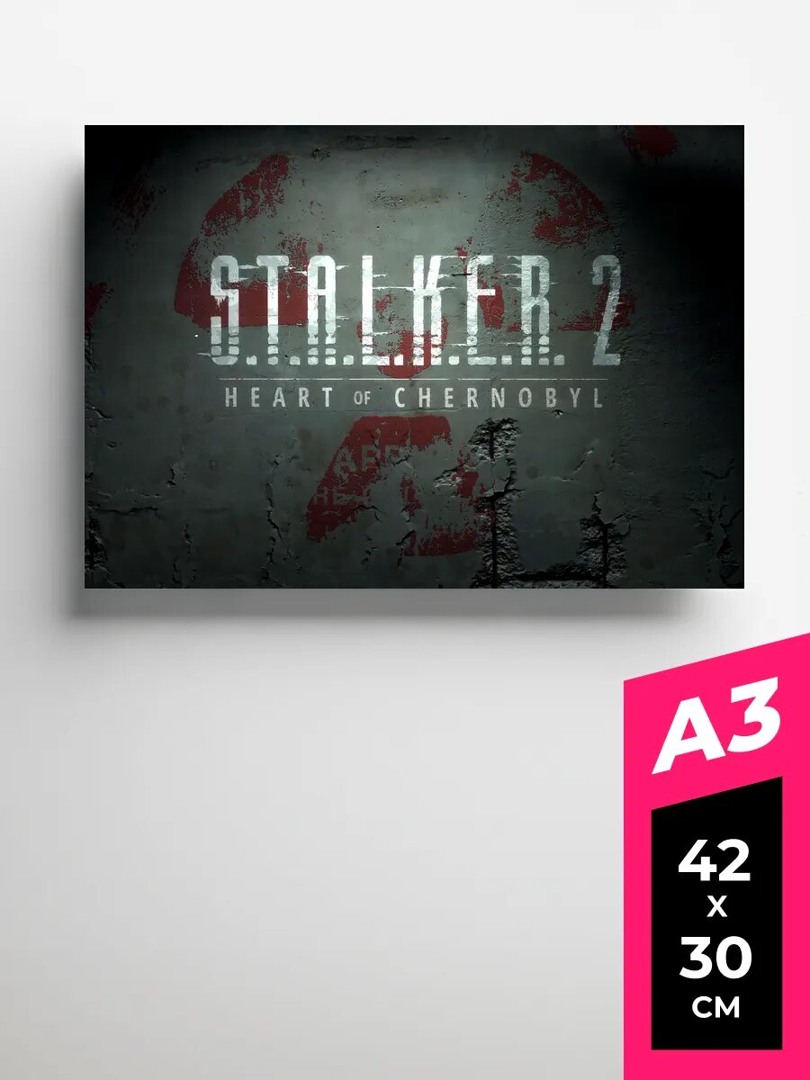 Постер Stalker плакат Сталкер 16 A3, матовая фотобумага премиум качества — фото 1
