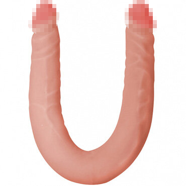 Lola Toys Sensual Instinct, телесный Двусторонний гнущийся фаллоимитатор