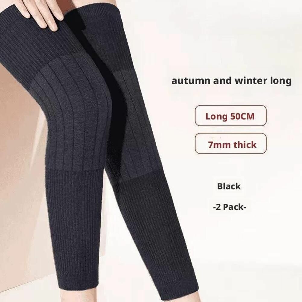 Зимние длинные теплые наколенники