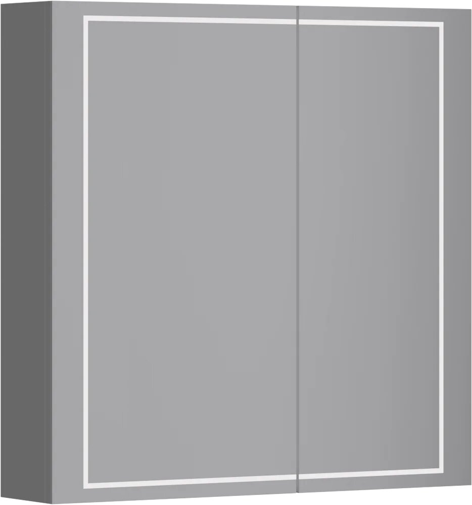 Зеркало-шкаф Aqwella Simplex 70 со светодиодной подсветкой, 70 см, белое, в современном стиле, зеркало настенное в ванную