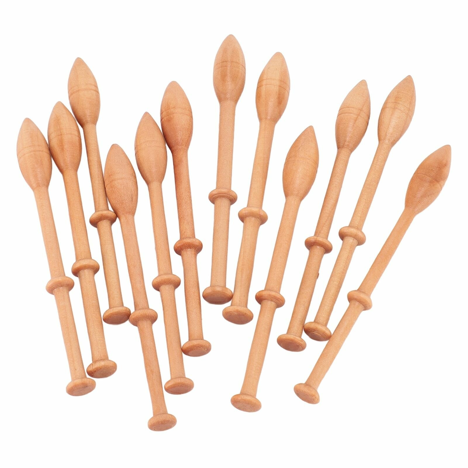 Деревянные бобины для вышивания, 12 шт, для ткачества и рукоделия