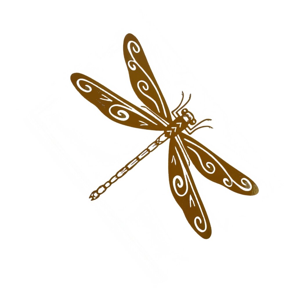 Американская статуя металлической стрекозы из кованого железа