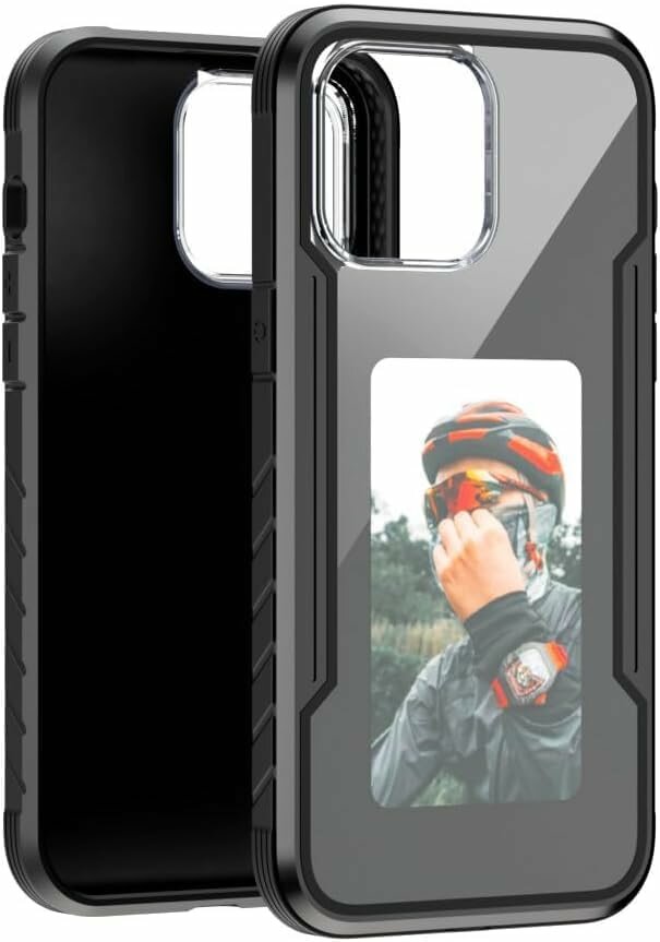 Магнитный чехол для телефона DIY E-Ink для iPhone 16 Pro Max 2024, управление приложением Smart Photo с Обратной проекцией, Мгновенно Отображающий Фотографии На Задней Крышке Экрана Ink