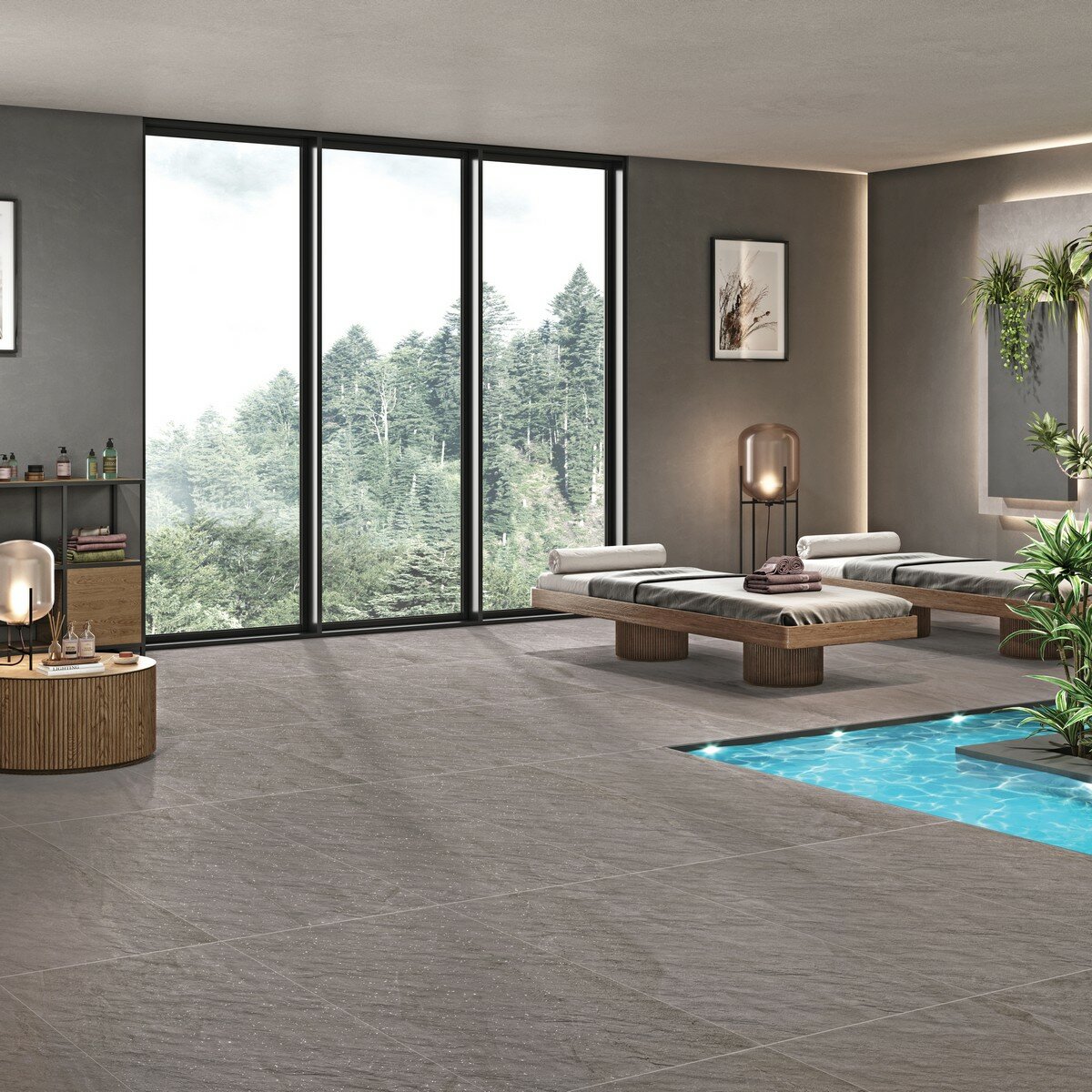 Керамогранит Neodom Novus Dove Matt Str 60x120 N80015 бетон матовая Глазурованная, Износостойкая, Морозостойкая, морозостойкая