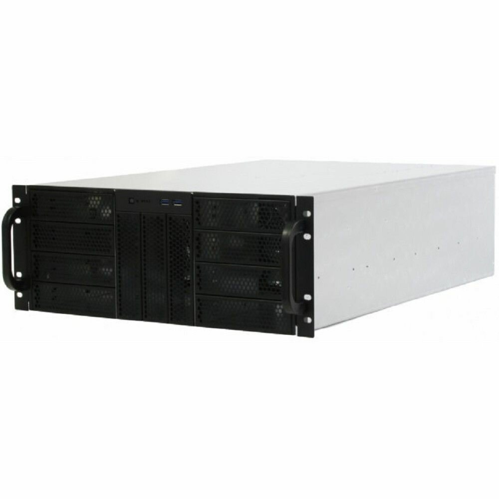 Procase Корпус Корпус 4U server case,11x5.25+0HDD, черный, без блока питания, глубина 550мм, MB CEB 12"x10,5", панель вентиляторов 3 120x25 PWM RE411 - D11H0 - FC - 55