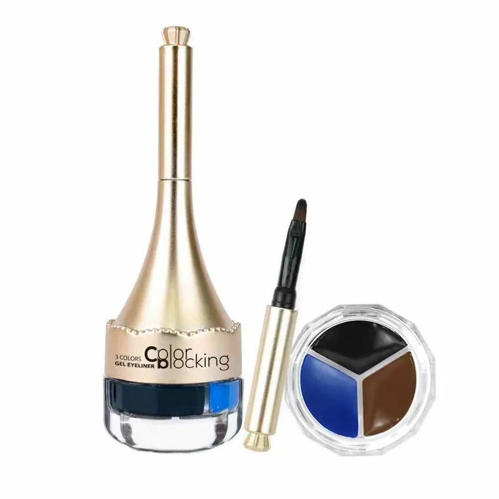 3 цвета красочной кремовой подводки для глаз