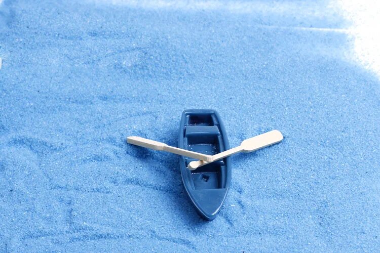 Миниатюрный искусственный корабль для сада MOVING FOREST Синий, boat