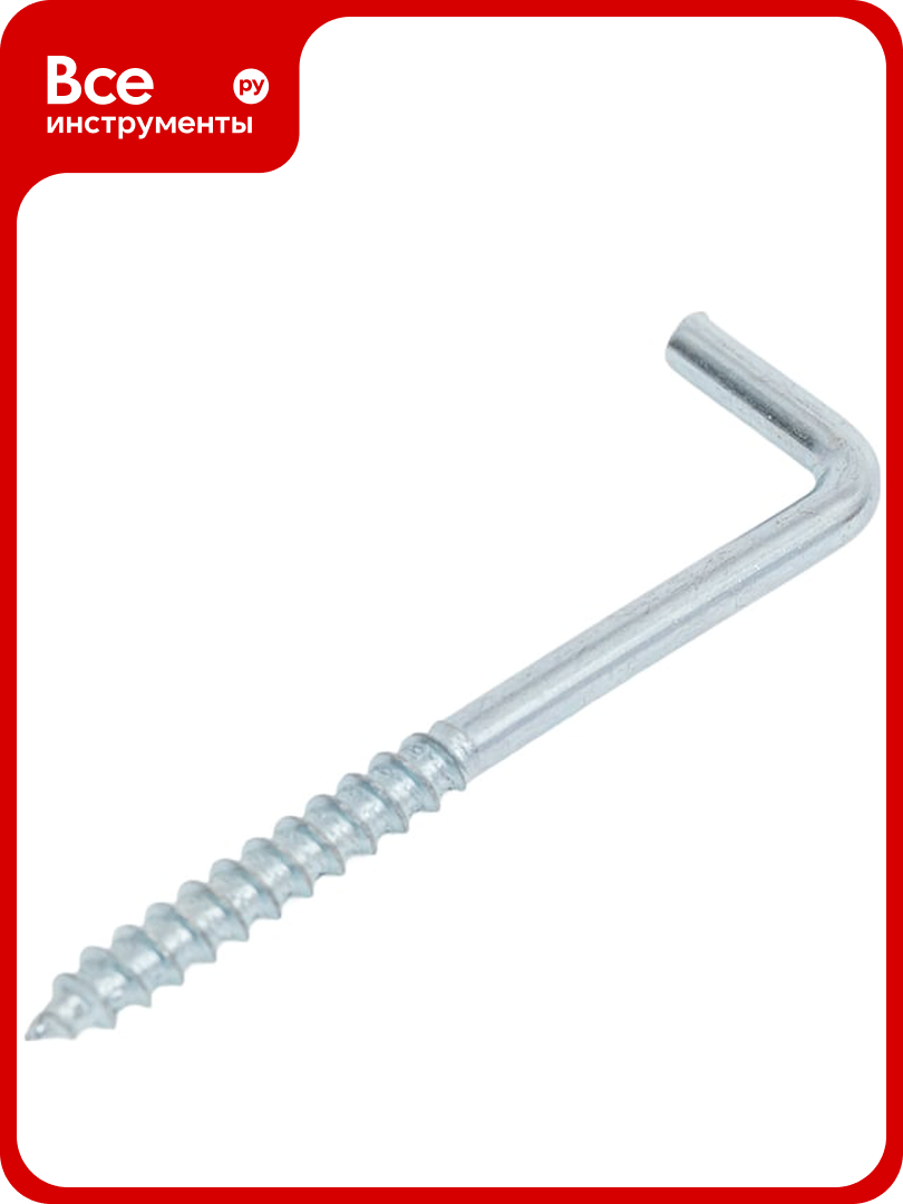 Шуруп с костылем креп-комп L-образный шгк340мф 3x40, для крепления в деревянные основания