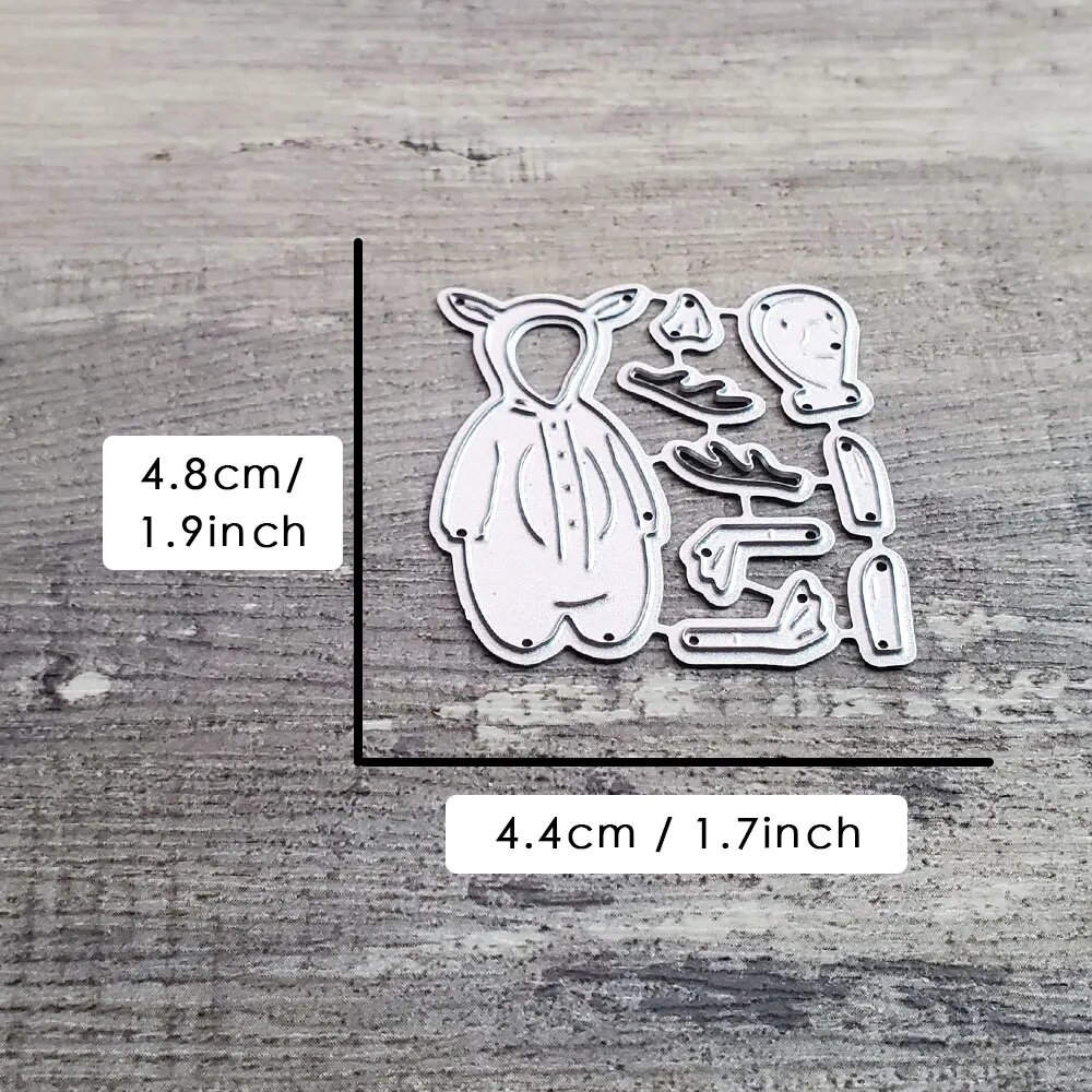 Металлические трафареты Catlove Рождественский гусь для скрапбукинга CL3475