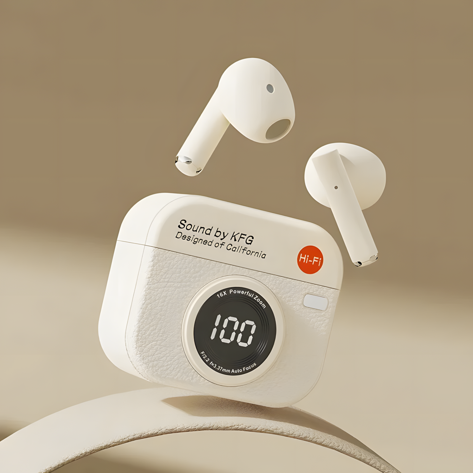 Wireless Bluetooth Earphones TWS, HI-FI, Dolby Atmos и Burmester, Белый