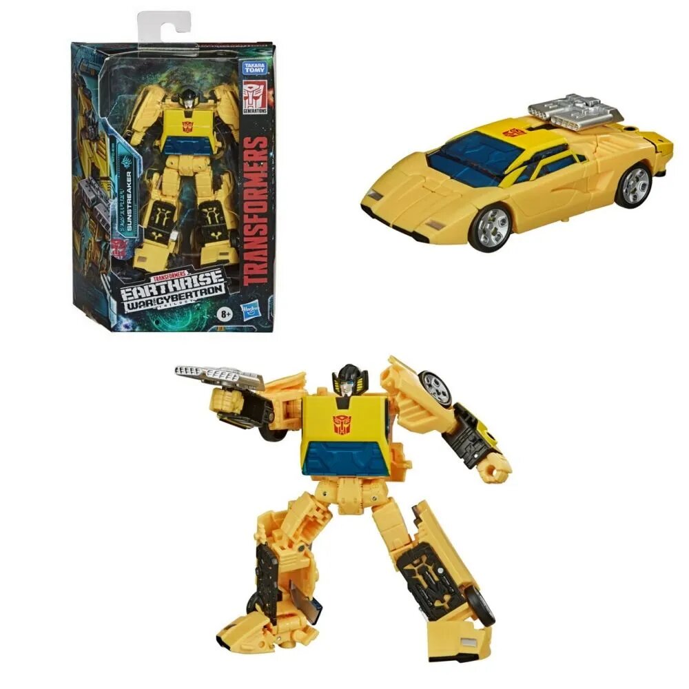 Трансформеры Hasbro Игрушка Transformers Earthrise War For Cybertron Trilogy WFC-E36 Sunstreaker 13cm