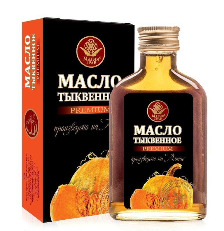 Пищевая добавка Магия трав масло "Премиум", тыквенное, Алтай, 100 мл