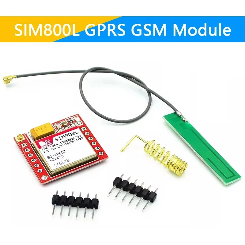 Самый маленький модуль SIM800L GPRS GSM, основная плата карты Micro SIM, четырехдиапазонный последовательный порт TTL