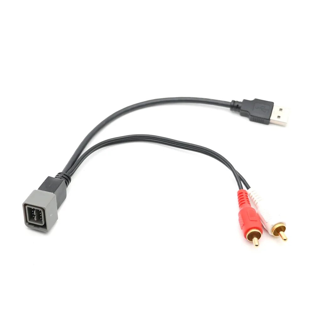AtoCoto USB-NI1 OEM радио 8-контактный интерфейс USB-порт вход удерживающий кабель для Nissan автомобильный аудио замена, USB