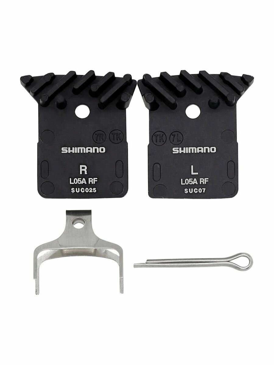 Тормозные колодки Shimano L05A OEM, органика, пара, с пружин, с шплинтом для Dura-Ace / Ultegra / 105, в коробке
