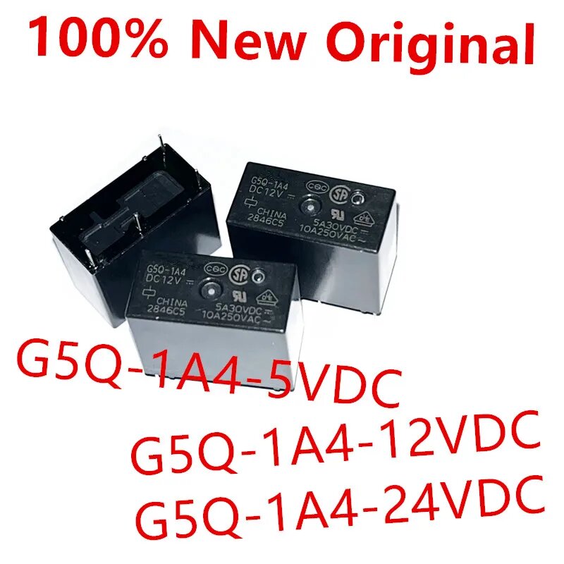 Набор из 10 силовых реле G5Q-1A4-DC G5Q-1-12VDC