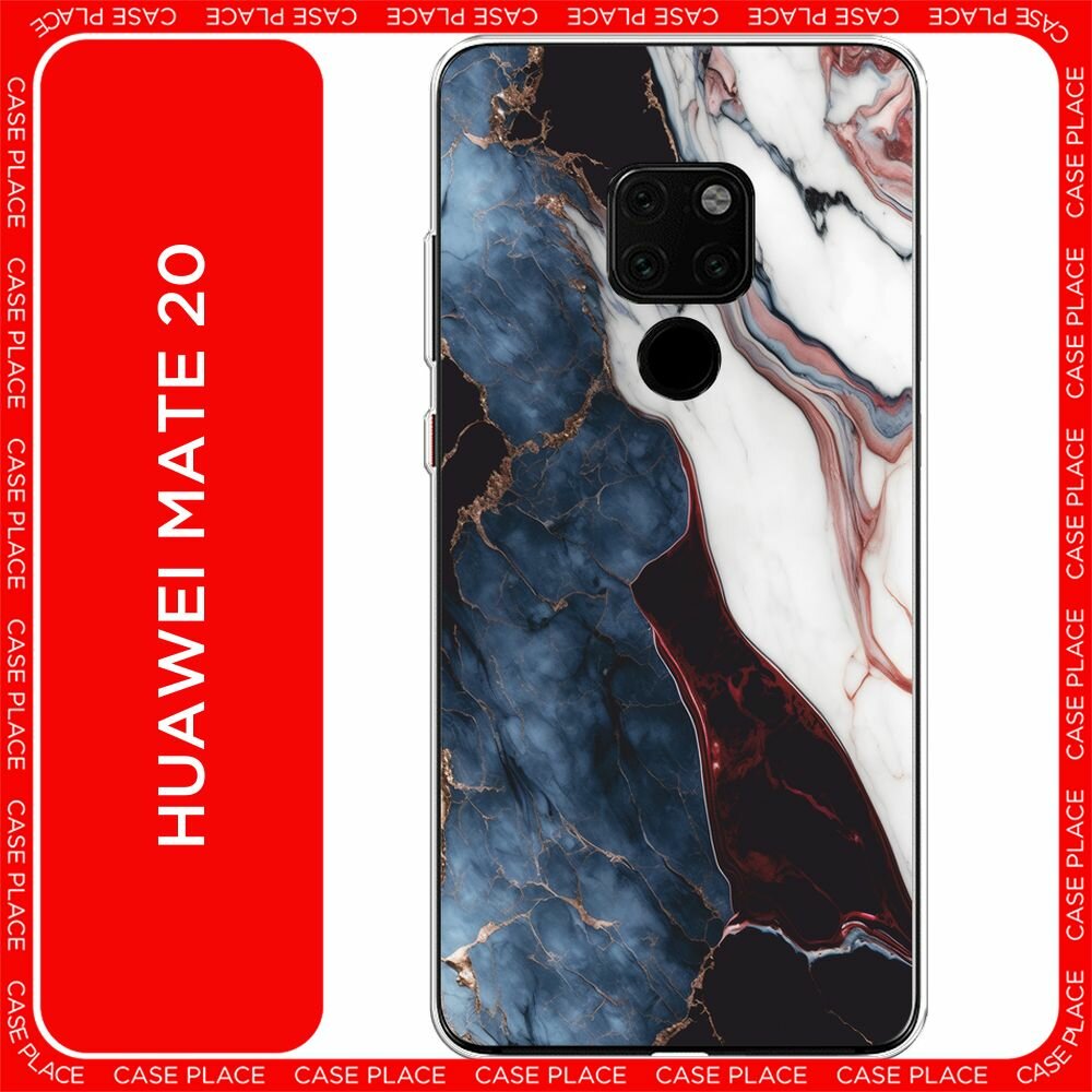 Чехол на Huawei Mate 20 / Хуавей Мате 20 с принтом "Благородный мрамор"