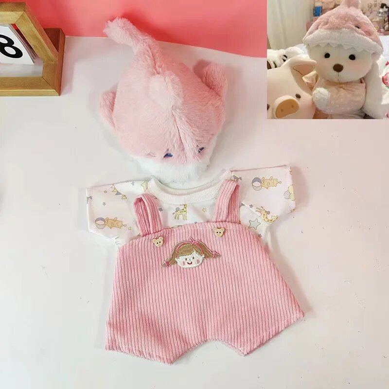 Розовый костюм для плюшевого медведя 30 см, pink shark