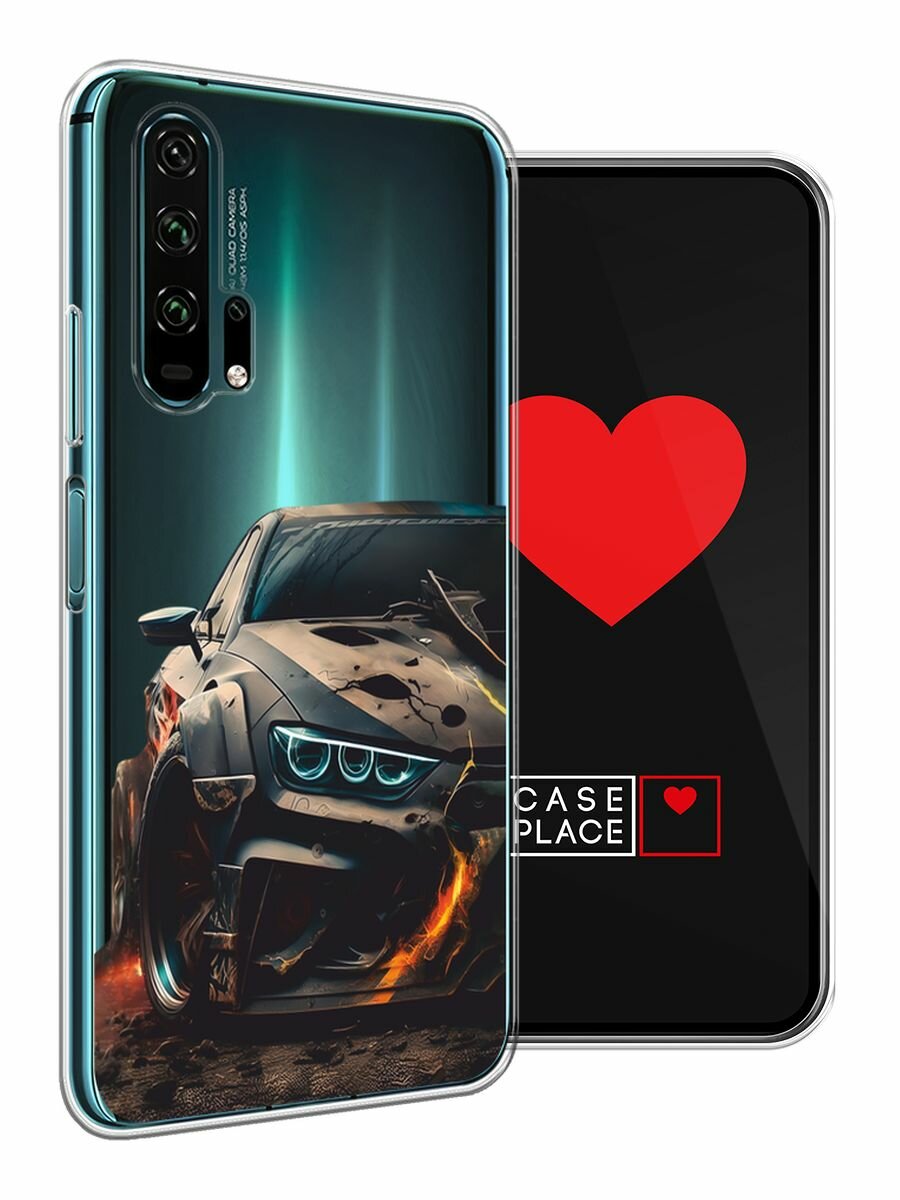 Чехол на Honor 20 Pro / Хонор 20 Про с принтом "На износ", прозрачный — фото 1