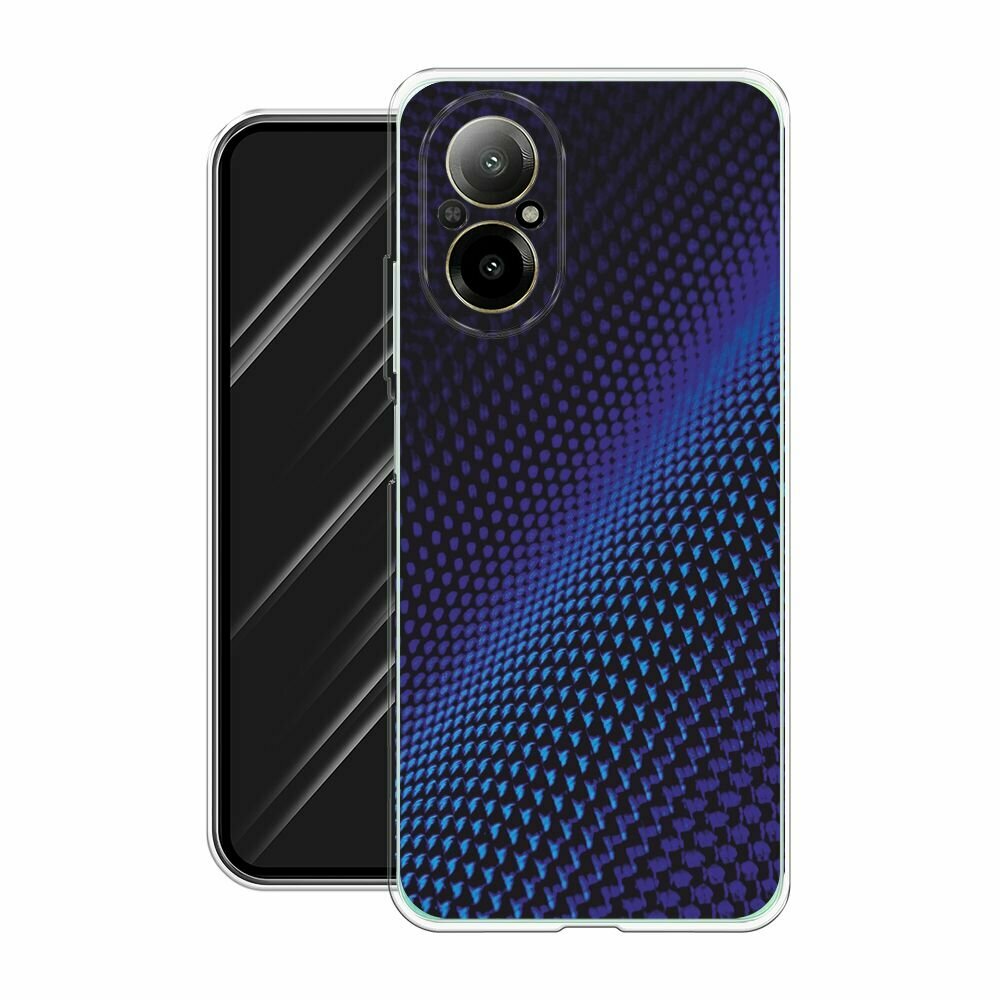 Чехол на Realme C67 4G / Реалми C67 4G с принтом "Синий карбон" — фото 1