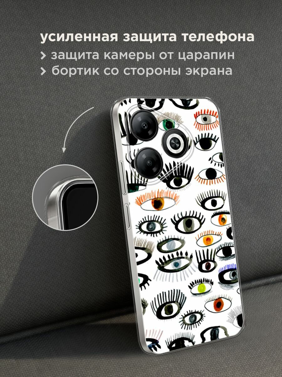 Чехол на Infinix Smart 10 HD / Инфиникс Смарт 10 HD с принтом "Глаза акварель" — фото 1