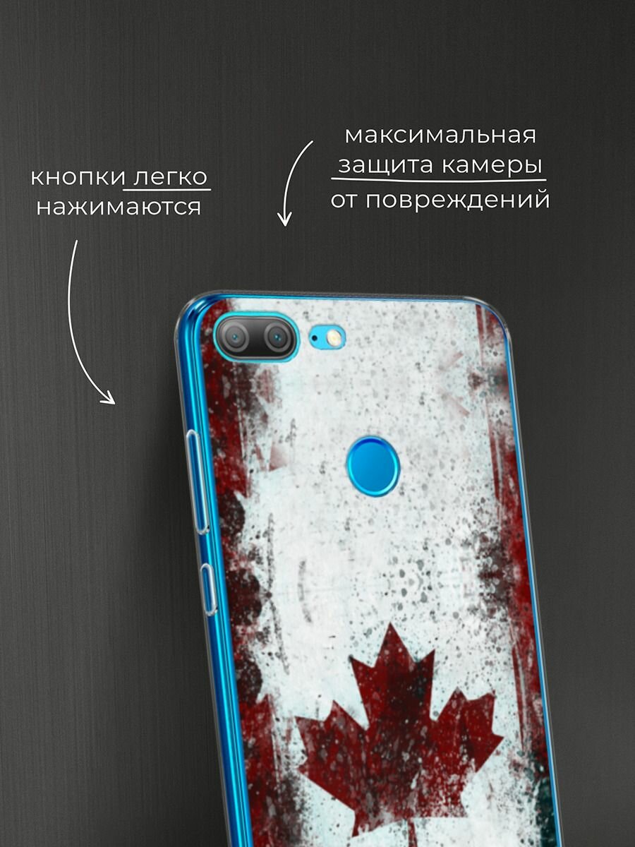 Силиконовый чехол на Honor 9 Lite / Хонор 9 Лайт с принтом "Канада" — фото 1