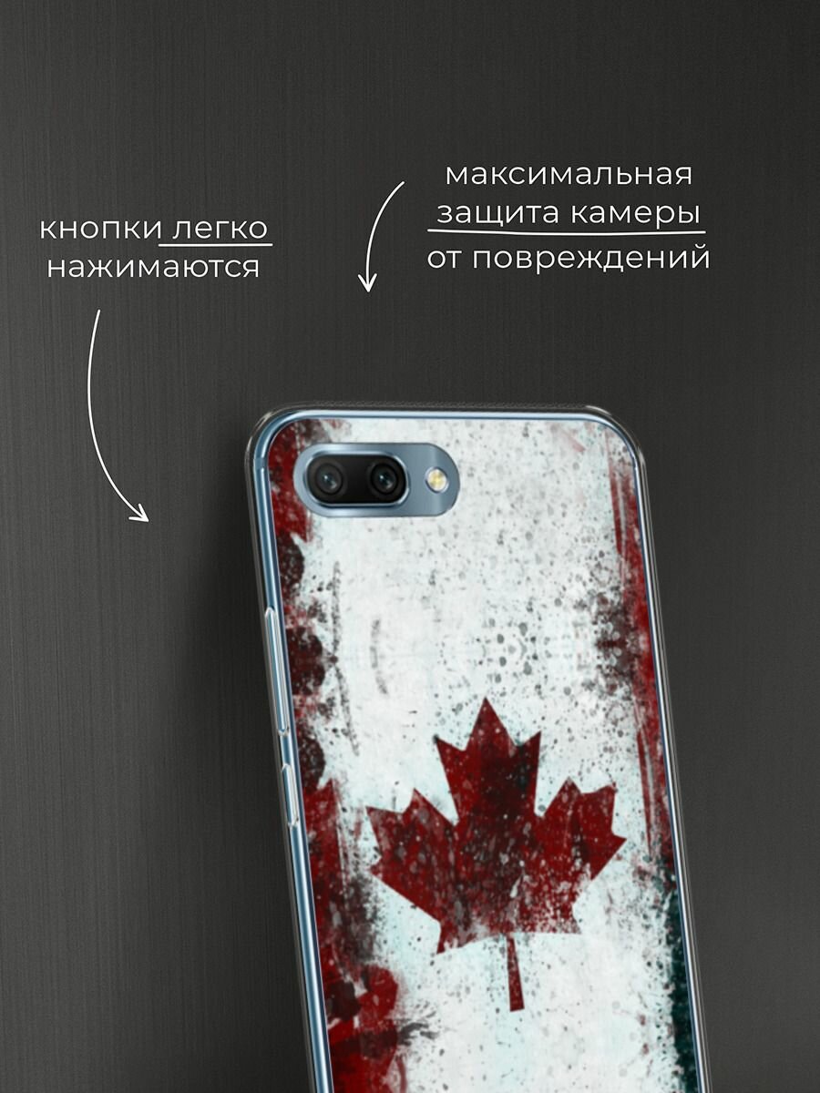 Силиконовый чехол на Honor 10 / Хонор 10 с принтом "Канада" — фото 1