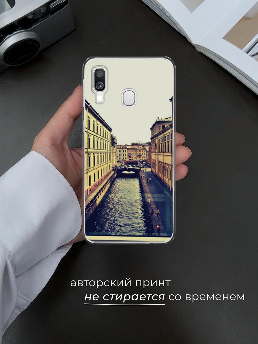 Чехол на Samsung Galaxy A40 / Самсунг Галакси А40 с принтом "Санкт-Петербург" — фото 1