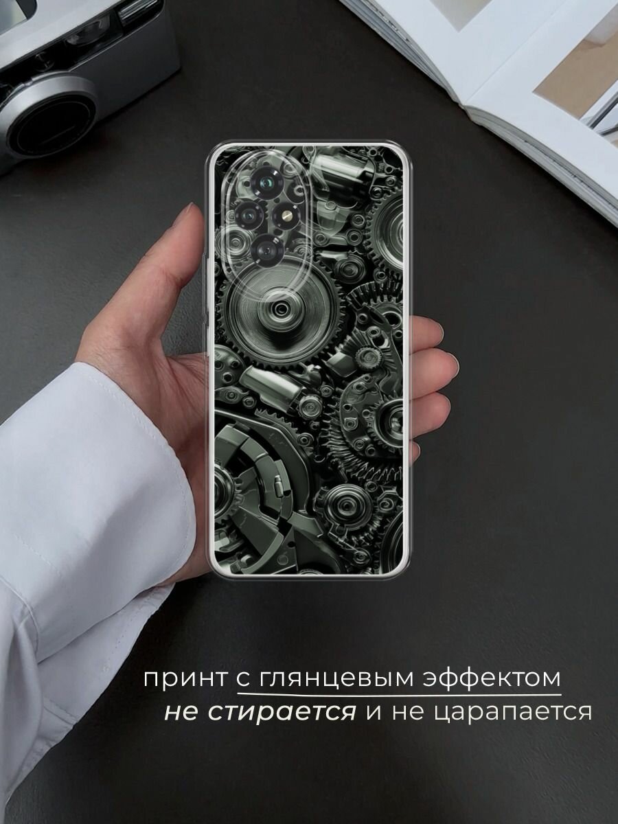 Чехол на Honor 200 / Хонор 200 с принтом "Механизмы 2" — фото 1