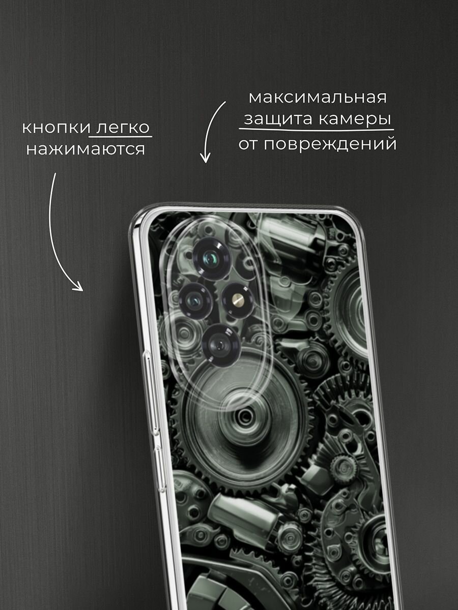 Чехол на Honor 200 / Хонор 200 с принтом "Механизмы 2" — фото 1