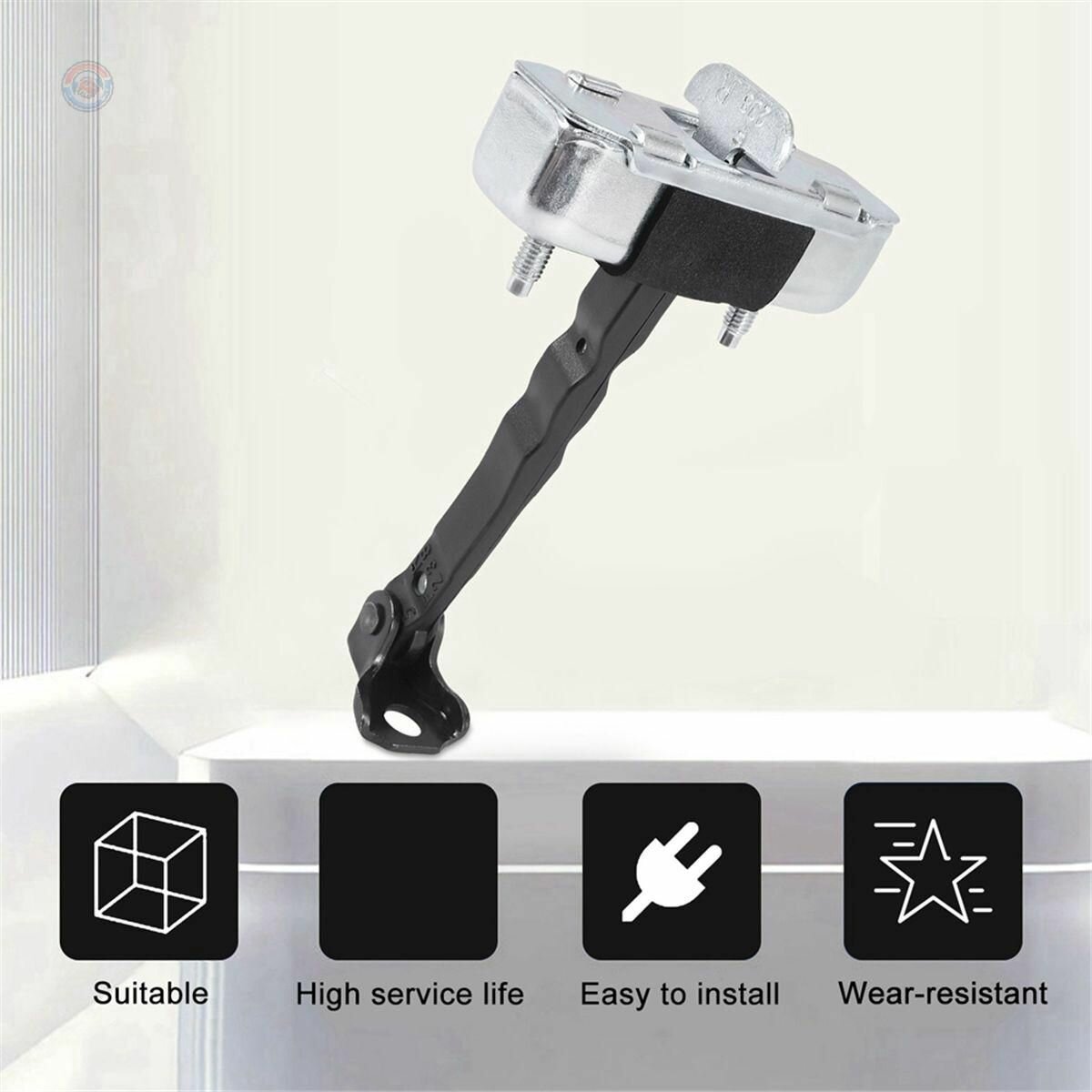 Ограничитель двери для TOYOTA COROLLA 2009-2013 передние двери металлический стопор 68610-02160 2 шт. надежная фиксация и защита