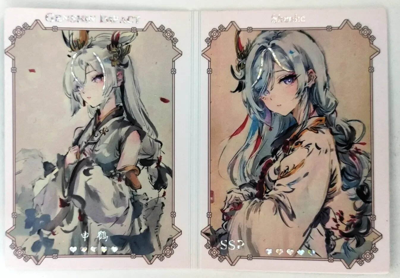 Коллекционные карты Bandai аниме «История богини» Shenhe Yelan Yoimiya, SSP-09